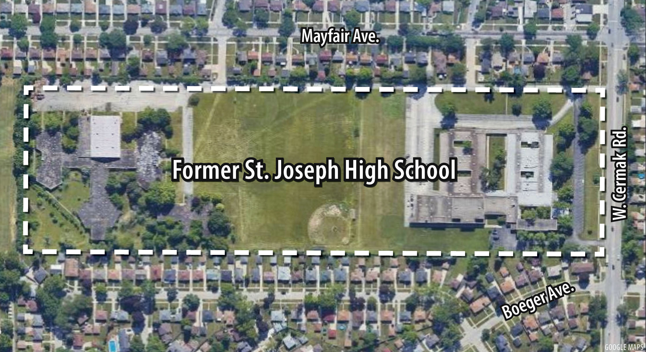 West 40 buys 30-acre St. Joseph High School campus - Riverside ...