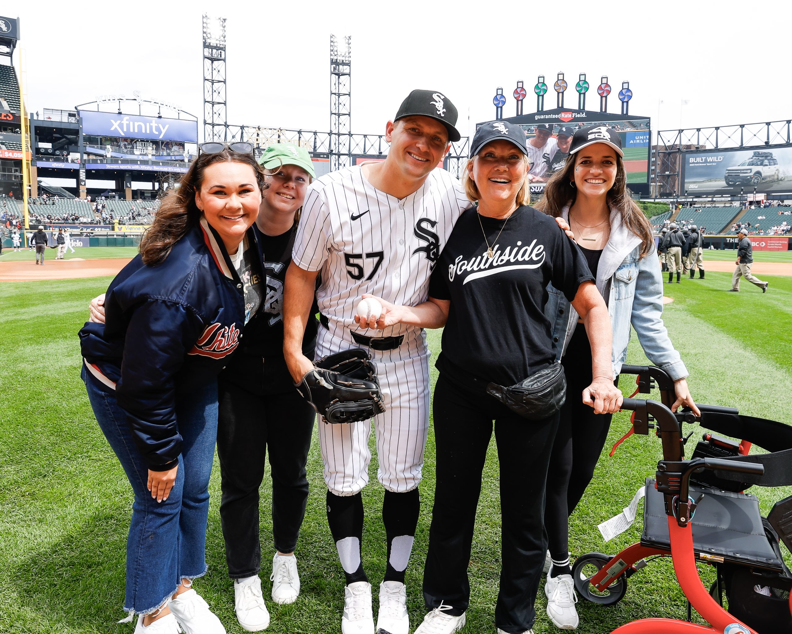 Riversider with ALS throws first pitch at White Sox game - Riverside ...