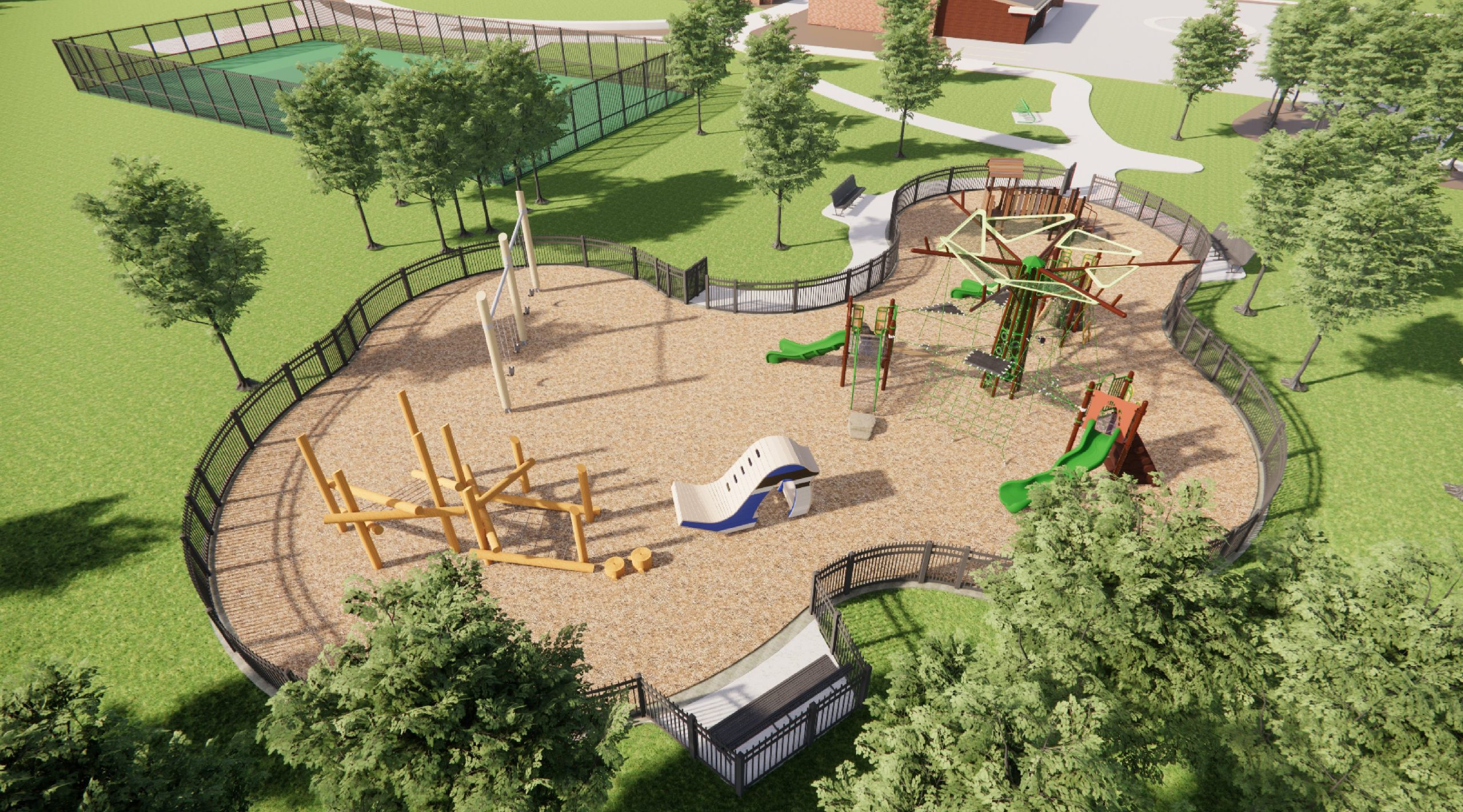 Riverside OKs Blythe Park playground design - Riverside-Brookfield Landmark