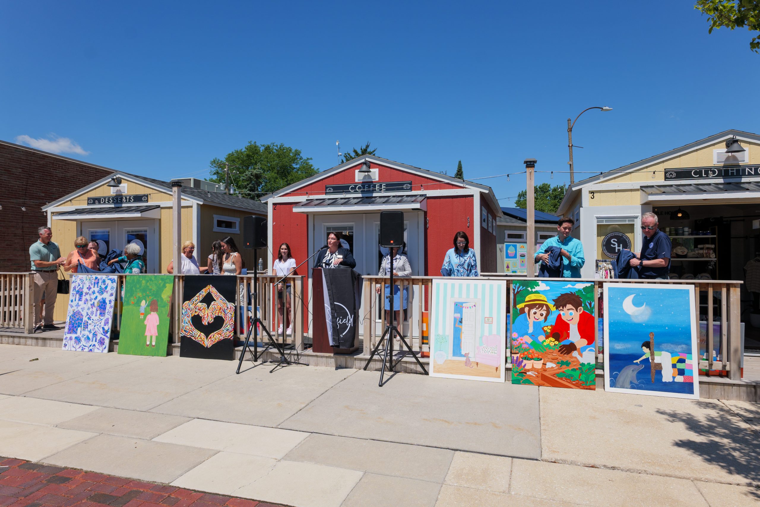 Village unveils homegrown art for the Brookfield Shops - Riverside ...